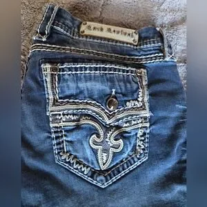 Rock Revival | Jeans | Rock Revival Janelle Straight Womens Dark Blue ...